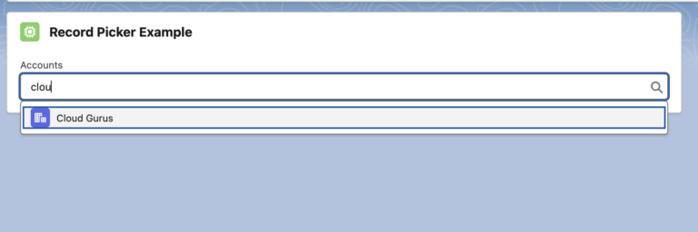Lightning Record Picker in Salesforce – Cloud Gurus